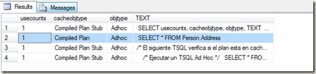 Optimización de Ad Hoc Queries en SQL Server